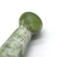 China Gua Sha Massage Point Acupressure Guasha Massager Sticker Hand Made Natural Green Jade Massage Stick For Foot Properties for sale