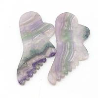 China Personal Health Care 95*45mm Colorful Fluorite Gua Sha For Facial And Body Skin Massage Tool For SPA Acupuncture Treatment for sale