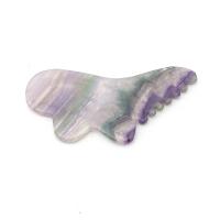 China Personal Health Care 95*45mm Colorful Fluorite Gua Sha For Facial And Body Skin Massage Tool For SPA Acupuncture Treatment for sale