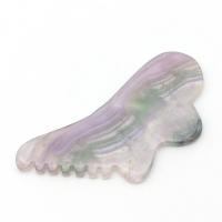 China Personal Health Care 95*45mm Colorful Fluorite Gua Sha For Facial And Body Skin Massage Tool For SPA Acupuncture Treatment for sale