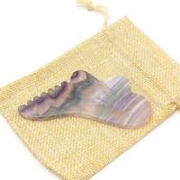 China Personal Health Care 95*45mm Colorful Fluorite Gua Sha For Facial And Body Skin Massage Tool For SPA Acupuncture Treatment for sale