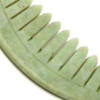 China Facial Massager 2019 Gua Sha Xiuyan Jade Scraping Massage Comb With Hair for Regulate Function Regulate the body for sale