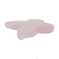 China Self Beauty Instrument 90mm Pink Butterfly Guasha Board with Gemstone Rose Quartz Gua Sha for sale