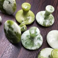 China Massager Properties Green Mushroom Shaped Jade Scraping Gua Sha Tool for Body Massage and Beauty for sale