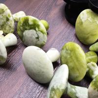 China Massager Properties Green Mushroom Shaped Jade Scraping Gua Sha Tool for Body Massage and Beauty for sale