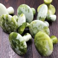 China Massager Properties Green Mushroom Shaped Jade Scraping Gua Sha Tool for Body Massage and Beauty for sale