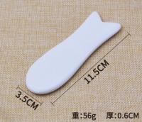 China Natural Ceramic Gua Sha Scraping Facial Tools for Massager Guasha Body White Handheld for sale