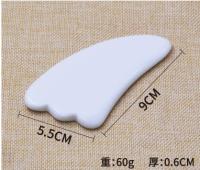 China Natural Ceramic Gua Sha Scraping Facial Tools for Massager Guasha Body White Handheld for sale