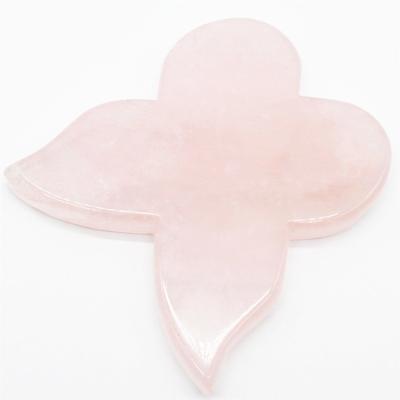 China The Better Natural Rose Quartz Guasha Tools for Massager Butterfly Guasha Body Massager OEM ODM for sale