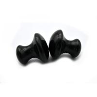China 2024 Natural Black Obsidian Mushroom Guasha Beauty Massage Gua Sha Stone For Face Body Mode No ABK-59 for sale