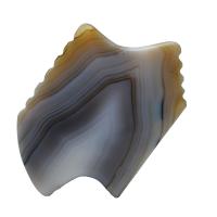 China Directly Eliminate Wrinkles with Grey Agate Guasha Rose Quartz Gua Sha Tools Scraping Massage Obsidian Gua Sha Stone for sale