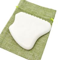 China Natural Bian Stone Facial Guasha Scraping Tool Mode No abk-204 Private Label Gua Sha Jade Therapy Face Massage Tools for sale