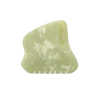 China Natural Bian Stone Facial Guasha Scraping Tool Mode No abk-204 Private Label Gua Sha Jade Therapy Face Massage Tools for sale