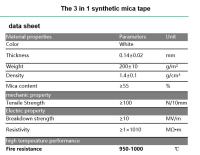 China YT Mica / The 3 in 1 synthetic mica tape for cables & wires for sale