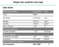 China YT Mica / Single side synthetic mica tape for cables & wires for sale