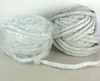 China Flame Retardant Rock Wool Rope / Inorganic Paper Rope For Cables And Wires for sale