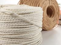China Flame Retardant Rock Wool Rope / Inorganic Paper Rope For Cables And Wires for sale