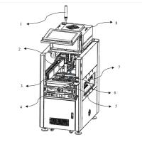 China Lid Attach Placement Adhesive Dispensing Machine — 325 mm Automatic Mounting Machine for sale