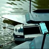 China Double Vessel Netting Unmanned River Cleaning Boat Autonomous Obstacle Avoidance for sale