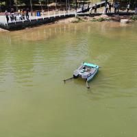 China USV Water Pollution Monitoring RC Boat For Lake Weeds Cleaning 50KG Load for sale