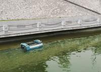 China Unmanned Pond Maintenance Boat Intelligent Driverless Water Cleaning Robots 115KG for sale