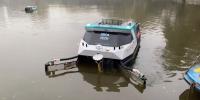 China Dry And Wet Separation Unmanned Survey Boat For Lake Weed Cleaning 430kg IP55 for sale