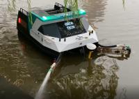 China TITAN High Speed Urban Rivers Trash Robot Gas Powered Boat With Max. Speed 1.5 M/S for sale