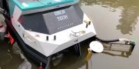 China Water Treatment USV Unmanned Surface Vehicle Small Boat For Pond Maintenance 100kg for sale