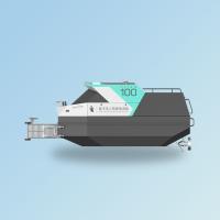 China High Speed Water Surface Cleaning Robot USV Lake Weed Cutter Boat 1.5m/S TITAN for sale