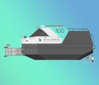China Long Range USV Unmanned Surface Vehicle Boat With Extension Arm 430kg for sale
