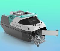 China Water Pollution Monitoring Water Grass Harvester Boat For Small Pond Garbage Cleaning 430kg for sale