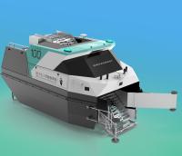 China PAD Water Surface Cleaning Robot Boat For Water Grass Harvesting Orcauboat 15kg Capacity for sale