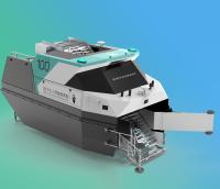 China TITAN100 Unmanned Water Grass Cutting Boat For Water Plant Mowing 100kg load for sale