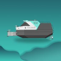 China Manual / Automatic USV Unmanned Surface Vessels TITAN Weed Removal Boat for sale