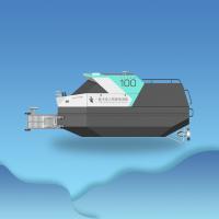 China Reagent Delivery Driverless Self Controlled Tow Boat USV For Pond Maintenance ORCAUBOAT for sale