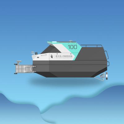 China Reagent Delivery Driverless Self Controlled Tow Boat USV For Pond Maintenance ORCAUBOAT for sale