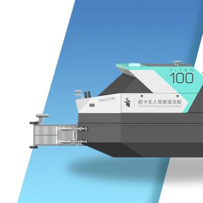 China Intelligent TITAN Unmanned River Cleaning Boat For Lake Weeds Control IP55 for sale