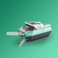 China 1.5m/S Water Pollution Monitoring Rc Boat High Precision Positioning for sale