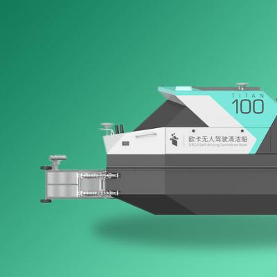 China Aluminum Water Surface Cleaning Robot USV Self Driving Boat IP55 for sale