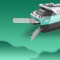 China Long Range Autonomous Survey Boat USV For Waterbug Aquatic Weed Harvesting for sale