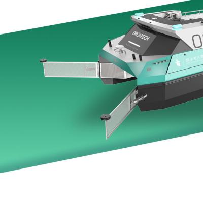 China Small Aluminum Unmanned Lake Cleaning Boat TITAN Weed Wacker Rc Boat for sale