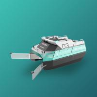 China Water Pollution Monitoring RC Boat River Cleaning Robot For Urban Inland Rivers 430kg for sale