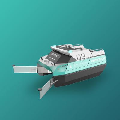 China Water Pollution Monitoring RC Boat River Cleaning Robot For Urban Inland Rivers 430kg for sale