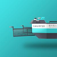 China Smart Pond Cleaning Robot boat In Depth Bathymetric Survey equipment USV 2.51*1.56*1.05m for sale
