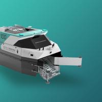 China Small Remote Control USV Boat Water Pollution Monitoring RC Boat With 100kg Load for sale