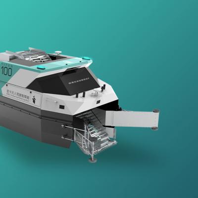 China Small Remote Control USV Boat Water Pollution Monitoring RC Boat With 100kg Load for sale