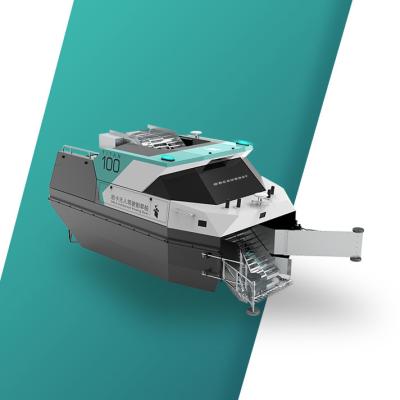 China IP55 Orcauboat Water Grass Cutting Boat Aquamarine Grass Harvester for sale
