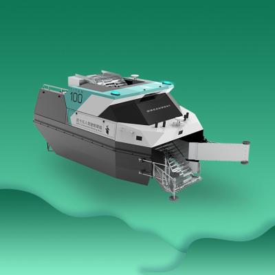 China USV TITAN Aquatic Plant Harvester Boat Unmanned Water Grass Mowing 8hrs for sale
