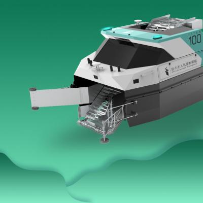 China Autopilot Water Cleaning Boat Pond Water Grass Harvester With App Control 430kg for sale