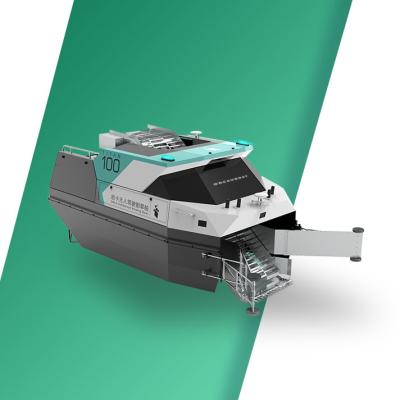China High Speed Unmanned Remote Control USV Boat 1.5m/S For Water Grass Harvesting for sale